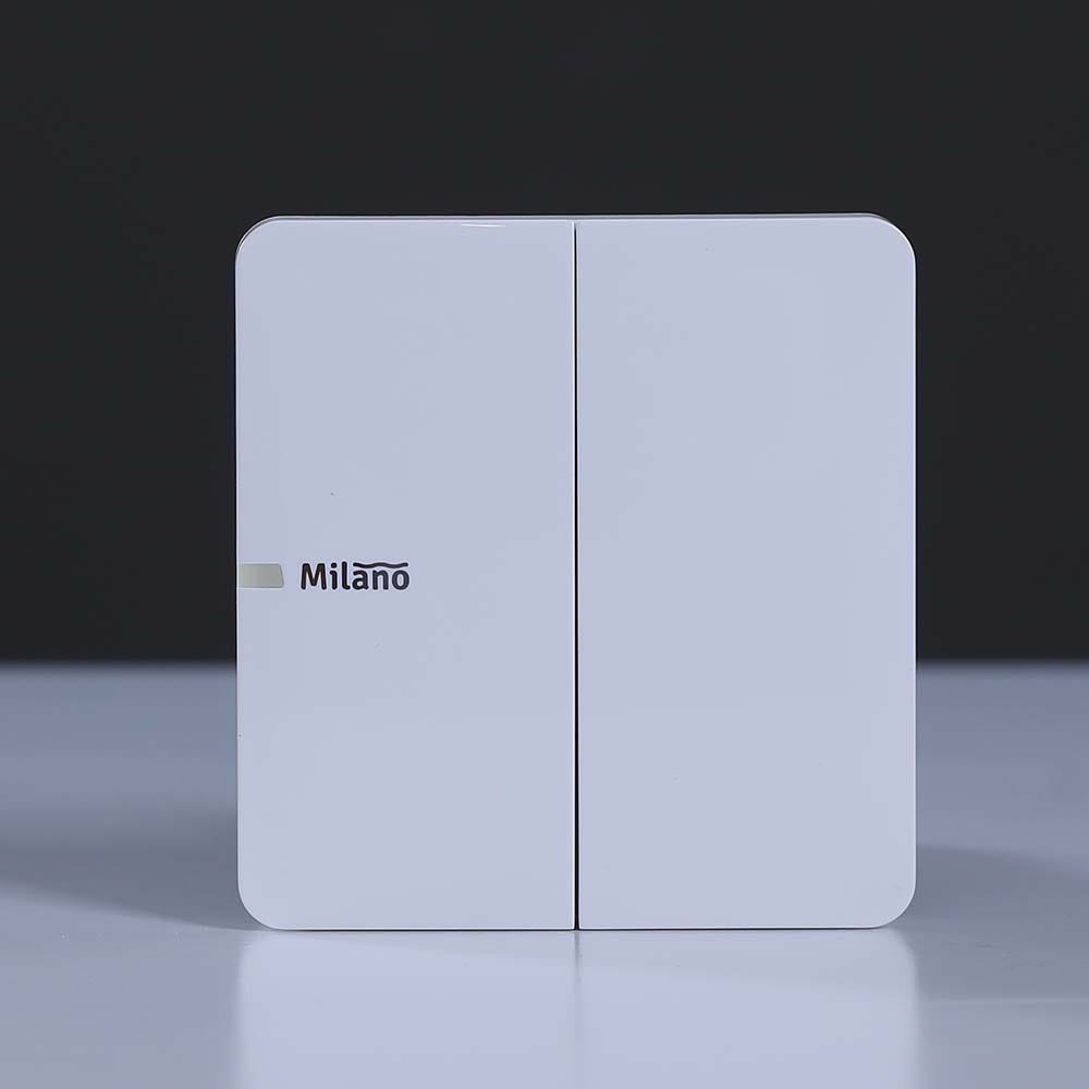 Milano 10A 2 Gang 1 Way Switch WH PS | Danube Home Bangladesh