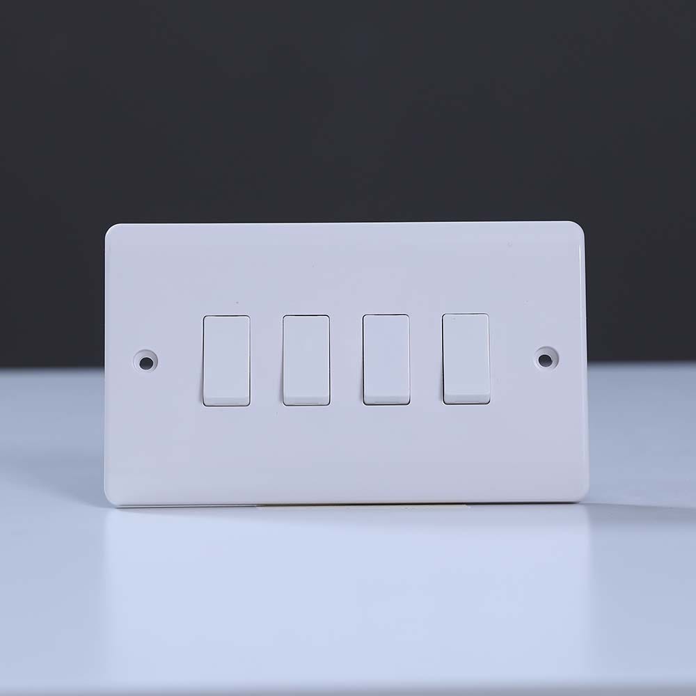 MILANO 4 GANG 1 WAY SWITCH | Danube Home Bangladesh