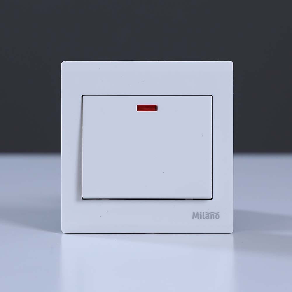 MILANO 45A DP SWITCH WITH NEON | Danube Home Bangladesh