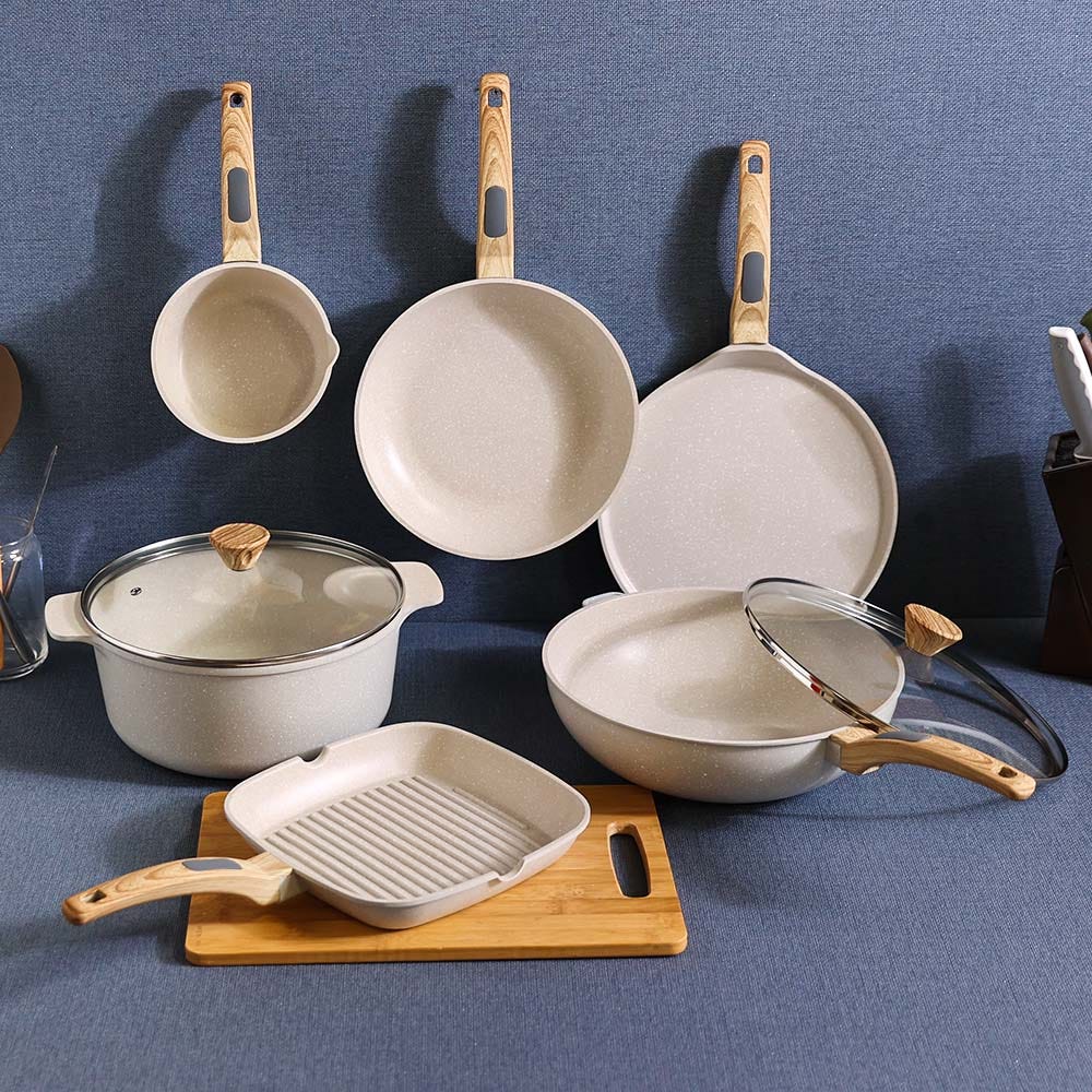 SS22 Elite 8 PC Cookware Set Ivory | Danube Home Bangladesh